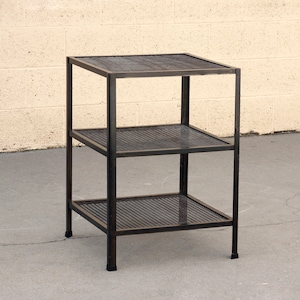 Three-tier Expanded Metal Shelf Unit, Custom Made to Order, Free U.S ...