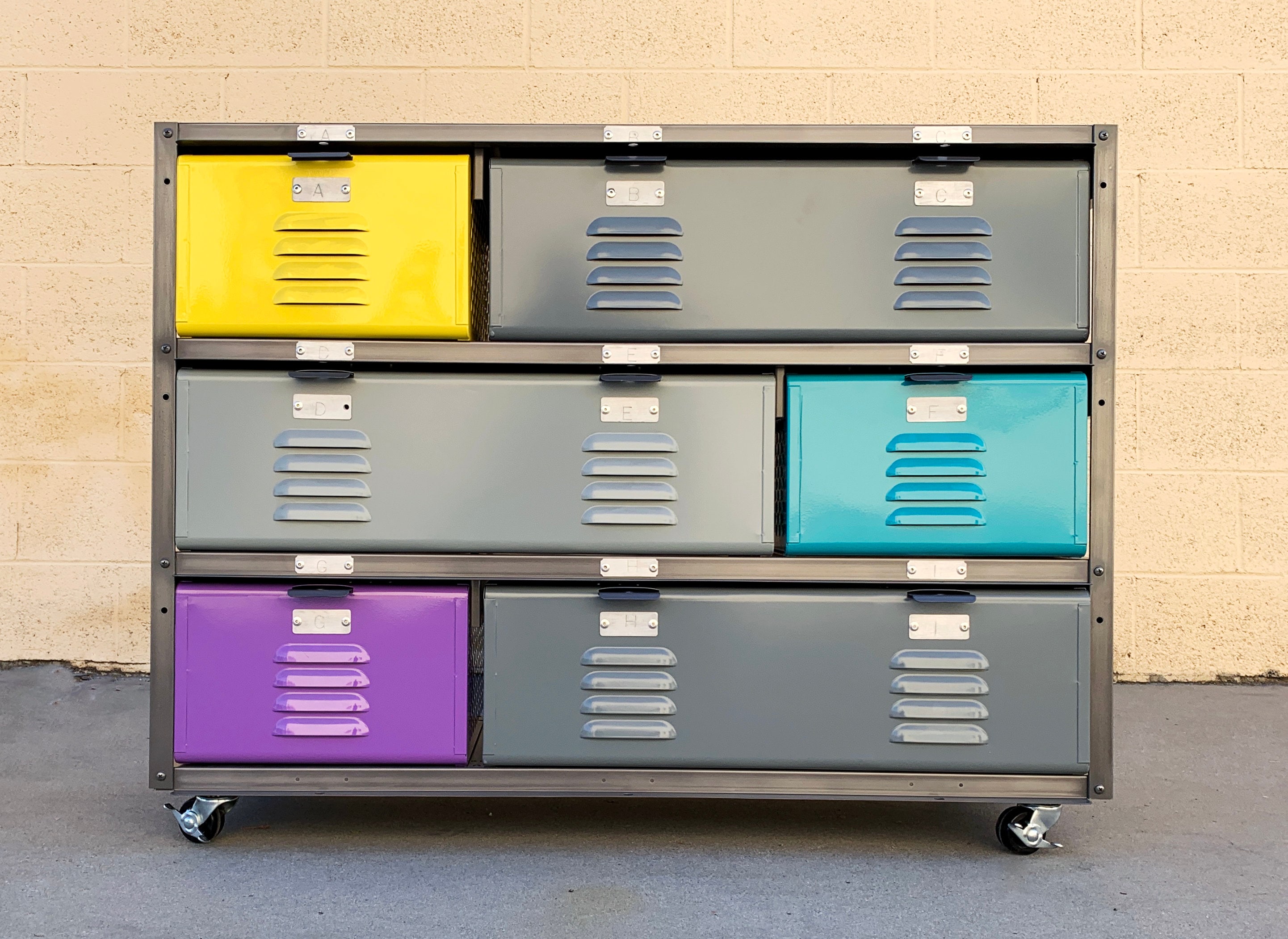 Custom Made 3 X 3 Locker Basket Unit With Specialty - Etsy