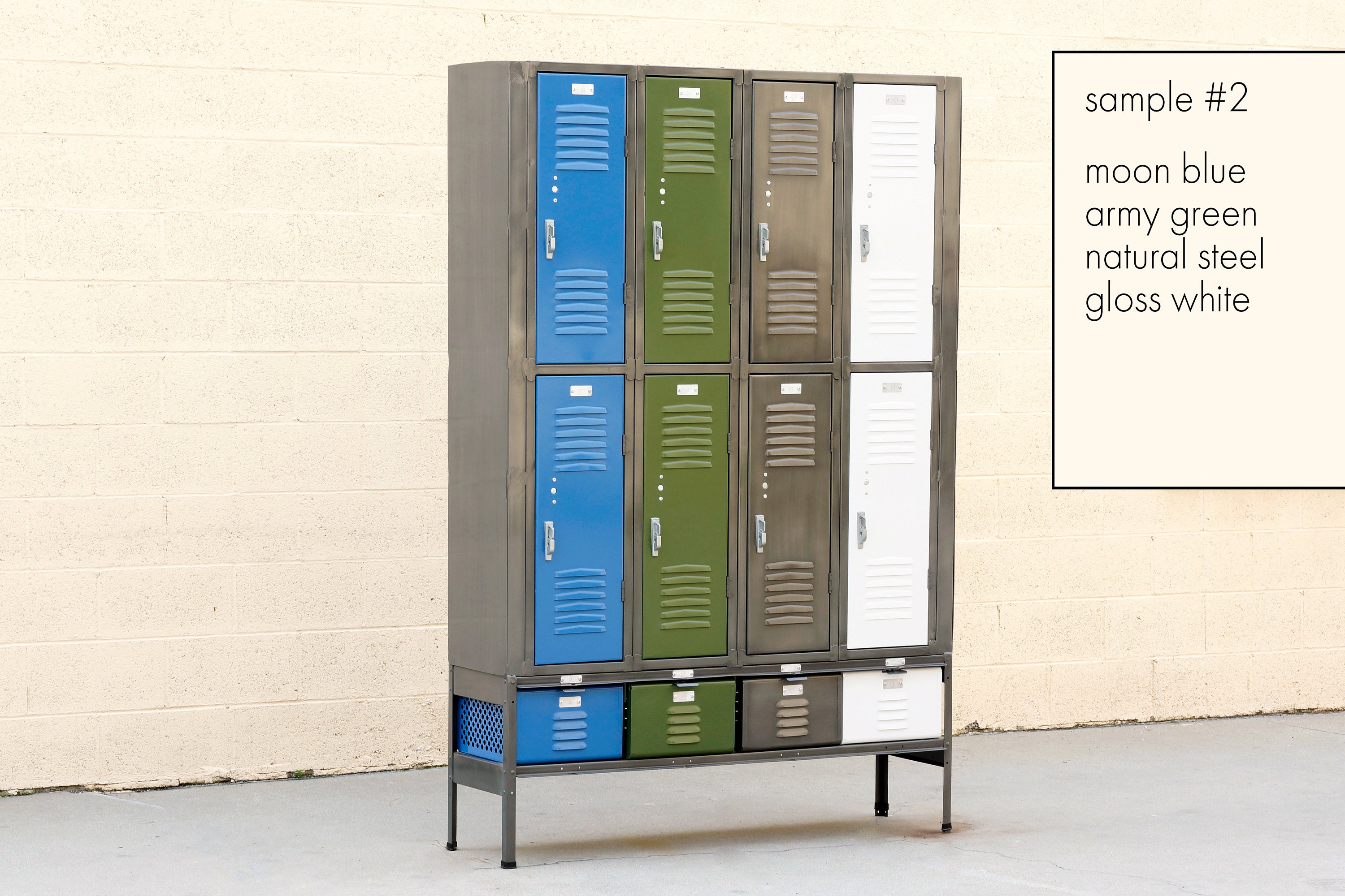 Custom Vertical Locker and Basket Storage Unit Refinished | Etsy