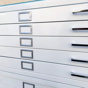 Vintage Flat File "double Stack" Cabinet Table, Custom Refinished to ...