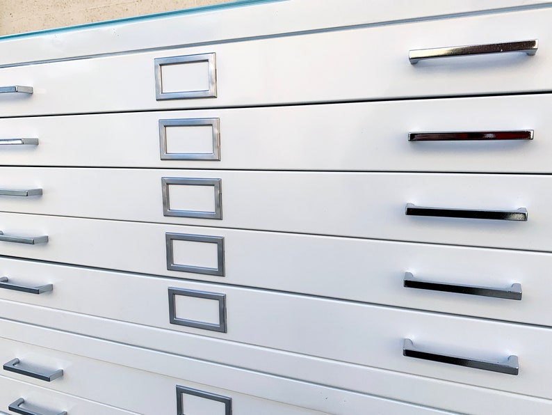 Vintage Flat File double Stack Cabinet Table | Etsy