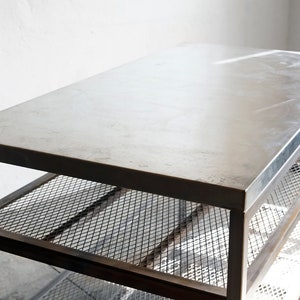 Custom Steel Rolling Rack With Expanded Metal Shelves, Free U.S ...