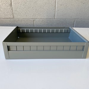 Mid Century Steel Drawer Insert, Repurposed as Organizer / Container ...