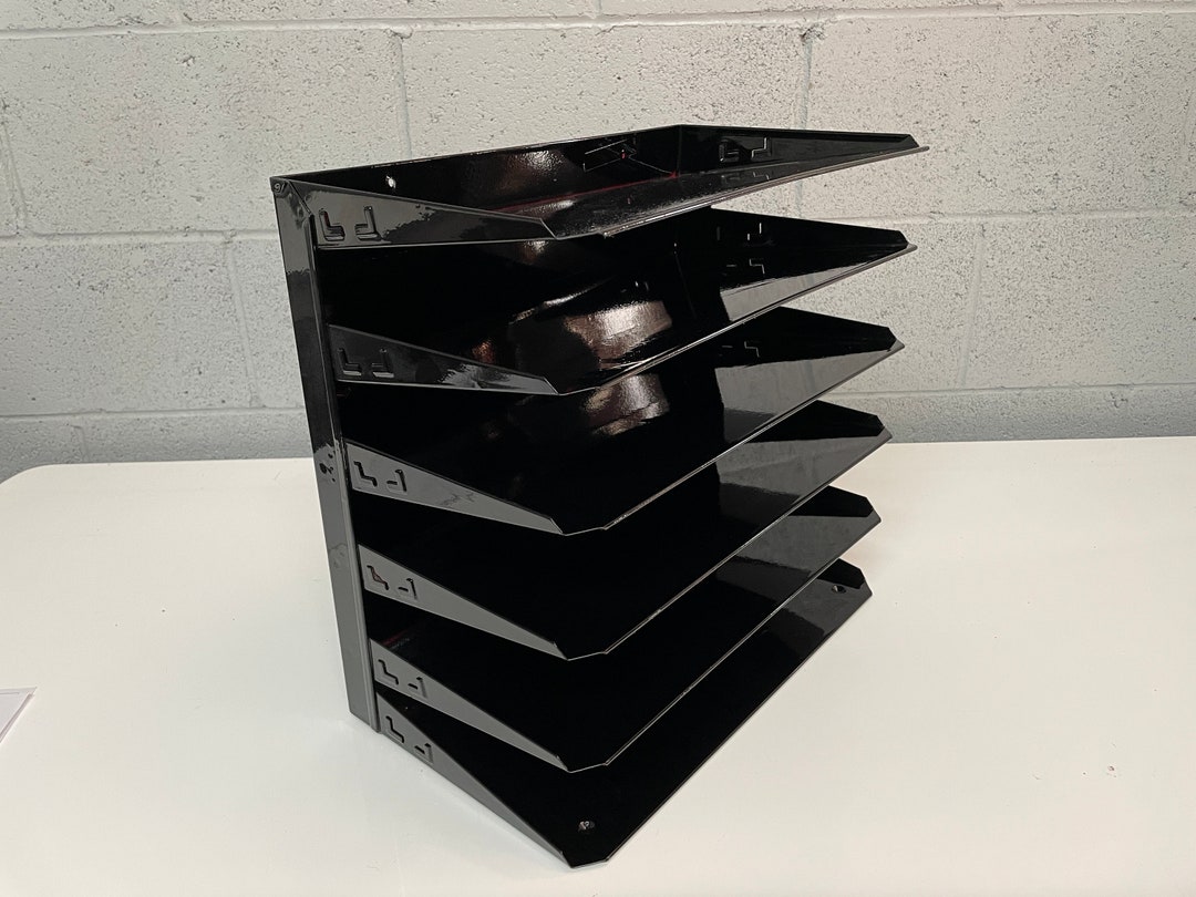 6 Tier File / Paper Organizer in Gloss Black - Etsy