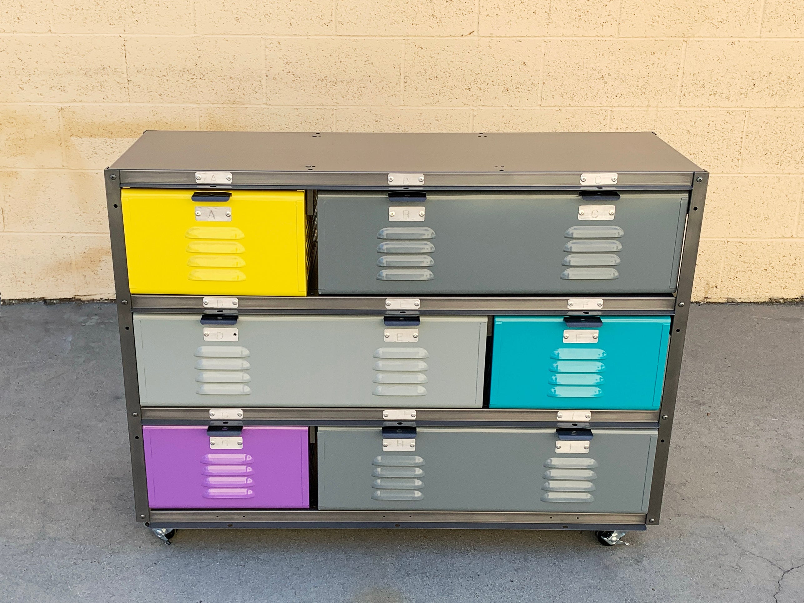 Custom Made 3 X 3 Locker Basket Unit With Specialty - Etsy
