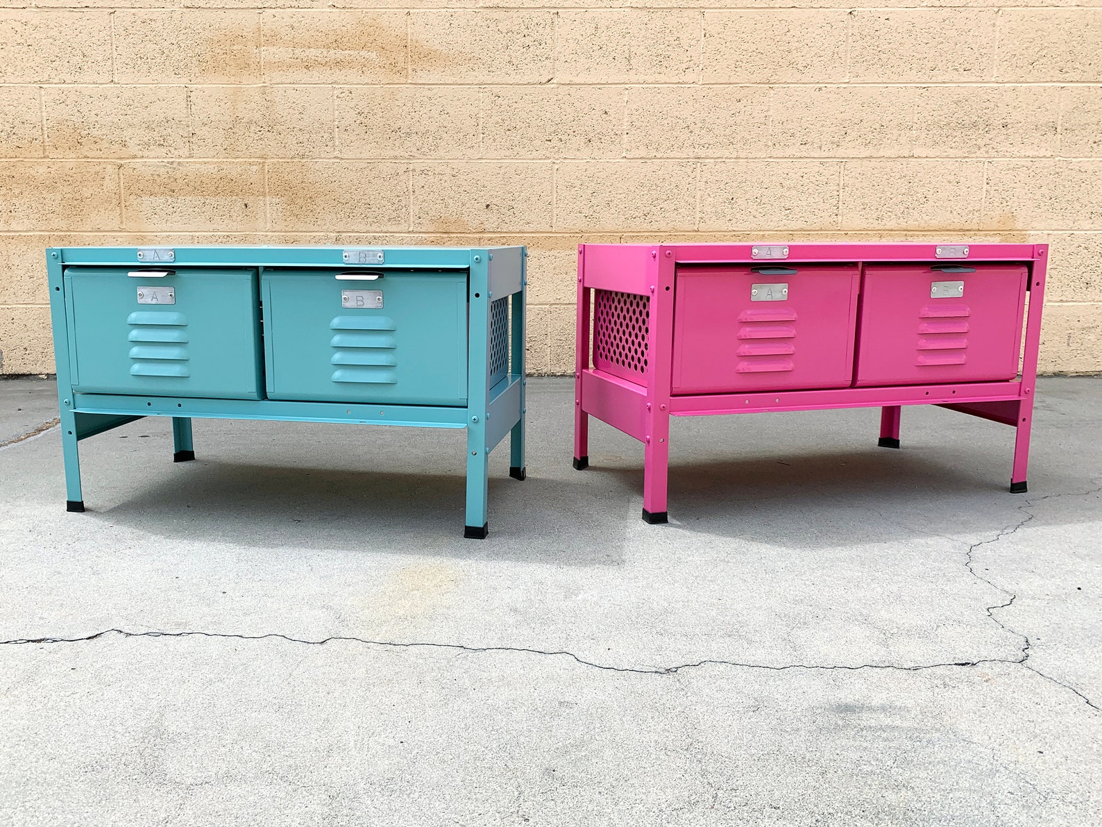 Custom 2 X 1 Locker Basket Side Table Unit Sold | Etsy