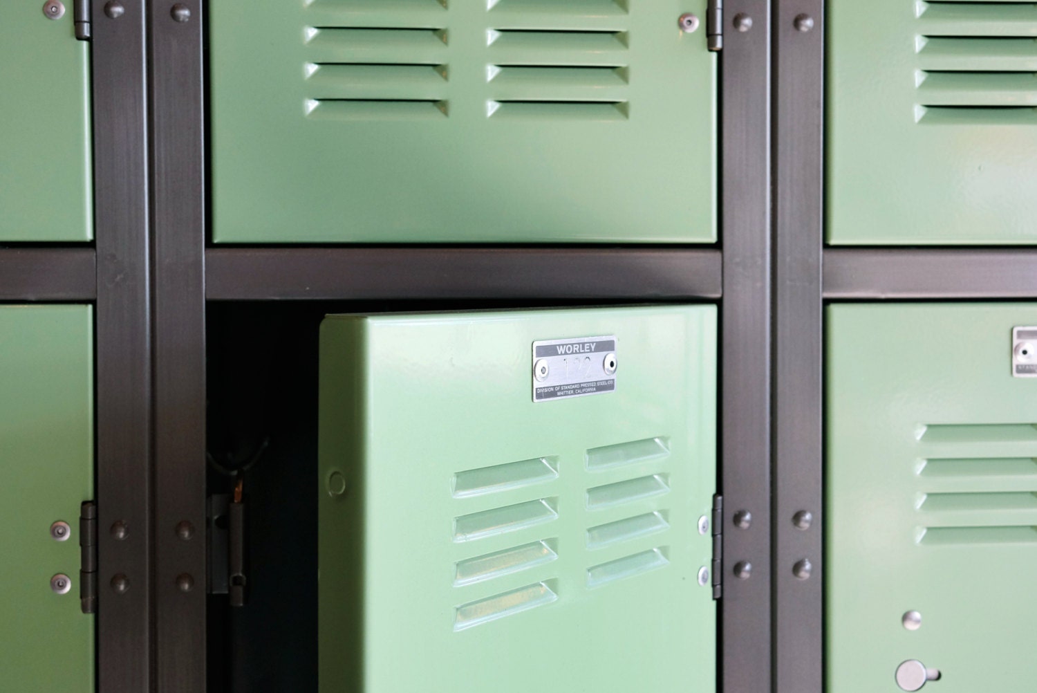 Custom Vertical Locker and Basket Storage Unit, Refinished, Free U.S ...