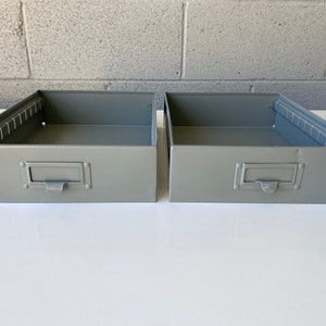 Mid Century Steel Drawer Insert, Repurposed as Organizer / Container ...