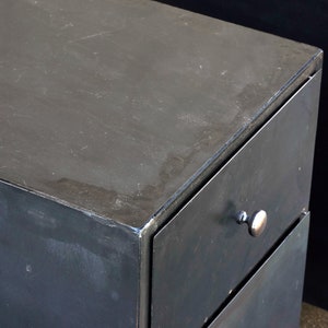 Pair of Custom Made Industrial Style Steel Night Stands, Free U.S ...
