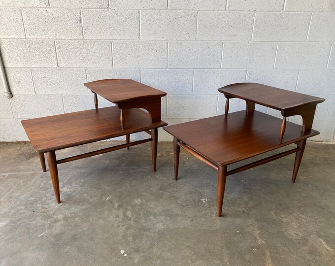 1960s Basset Furniture Mid Century End Tables, Pair - Etsy
