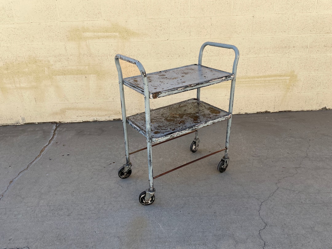 1950s Vintage Steel Rolling Cart - Etsy