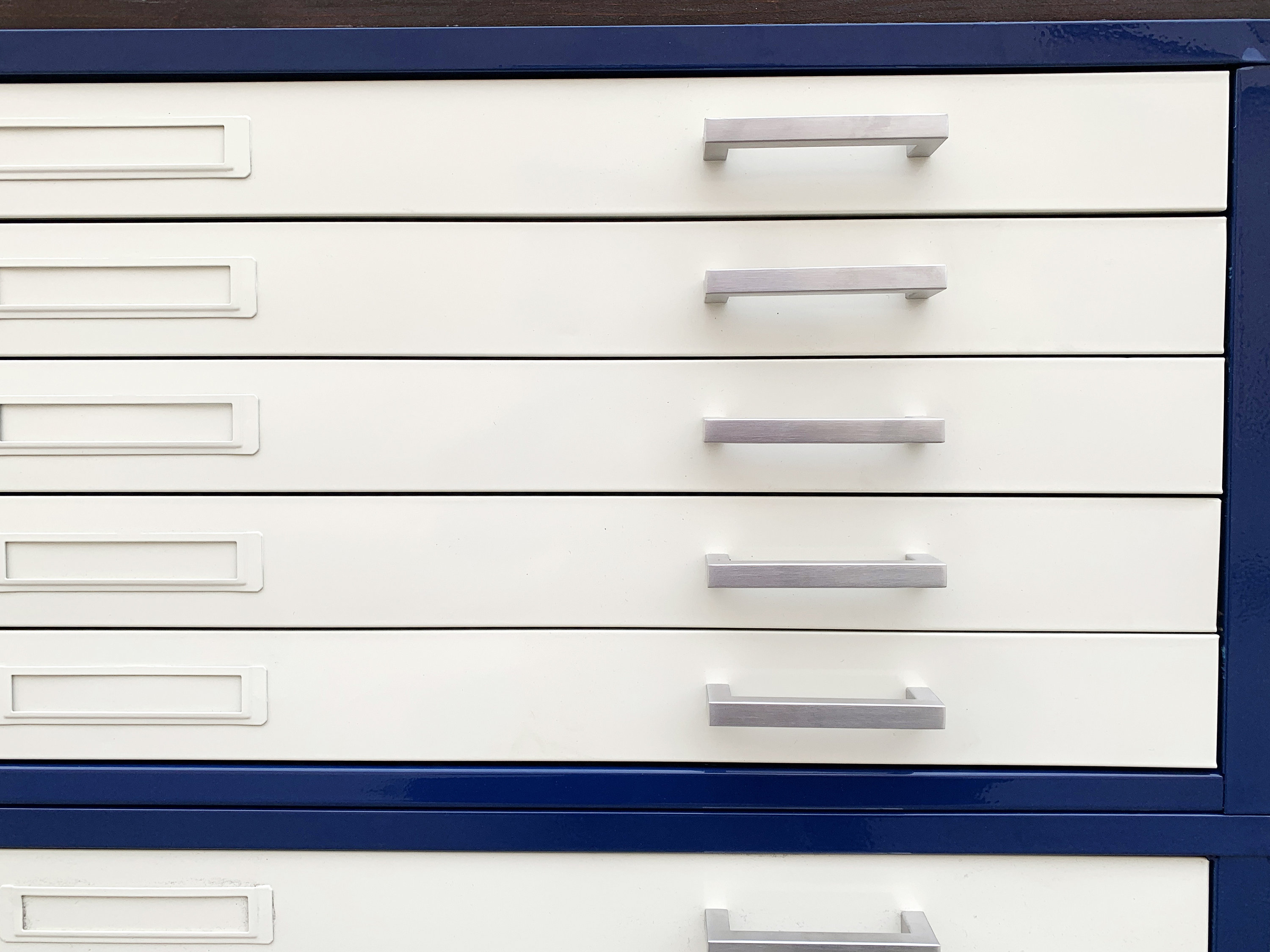Vintage Flat File "double Stack" Cabinet With Reclaimed Wood Top ...