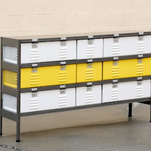 Custom Made 5 X 3 Locker Basket Unit With Specialty Double-wide Baskets ...