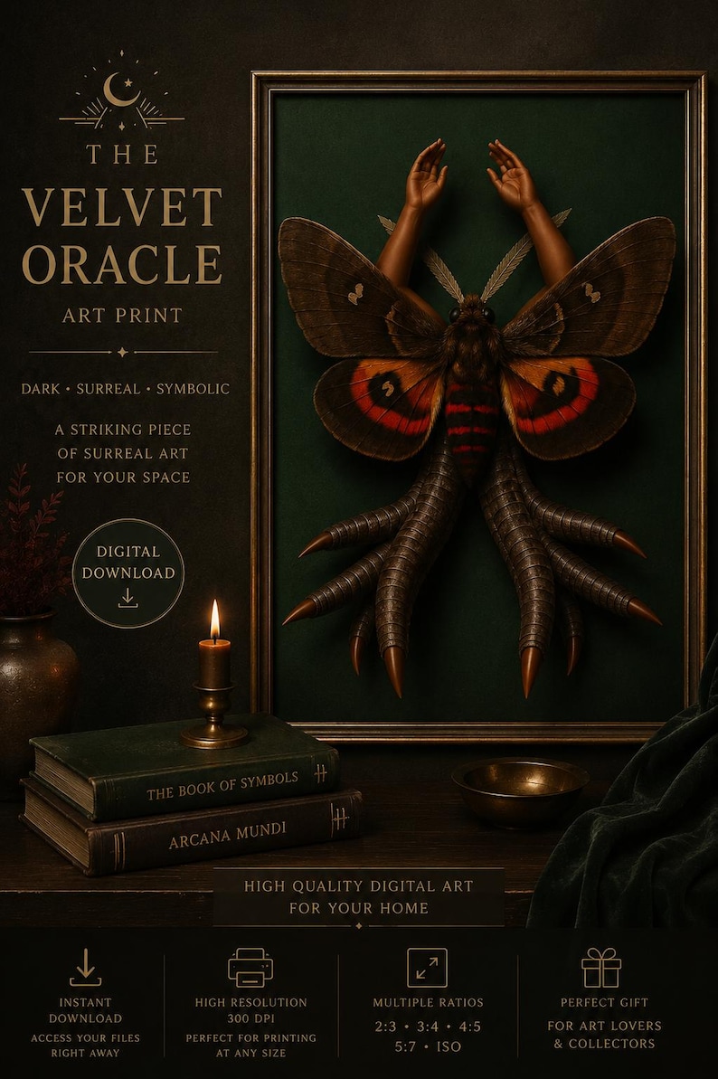 Surreal Wall Art, Maisondelarbre, the Velvet Oracle - Etsy
