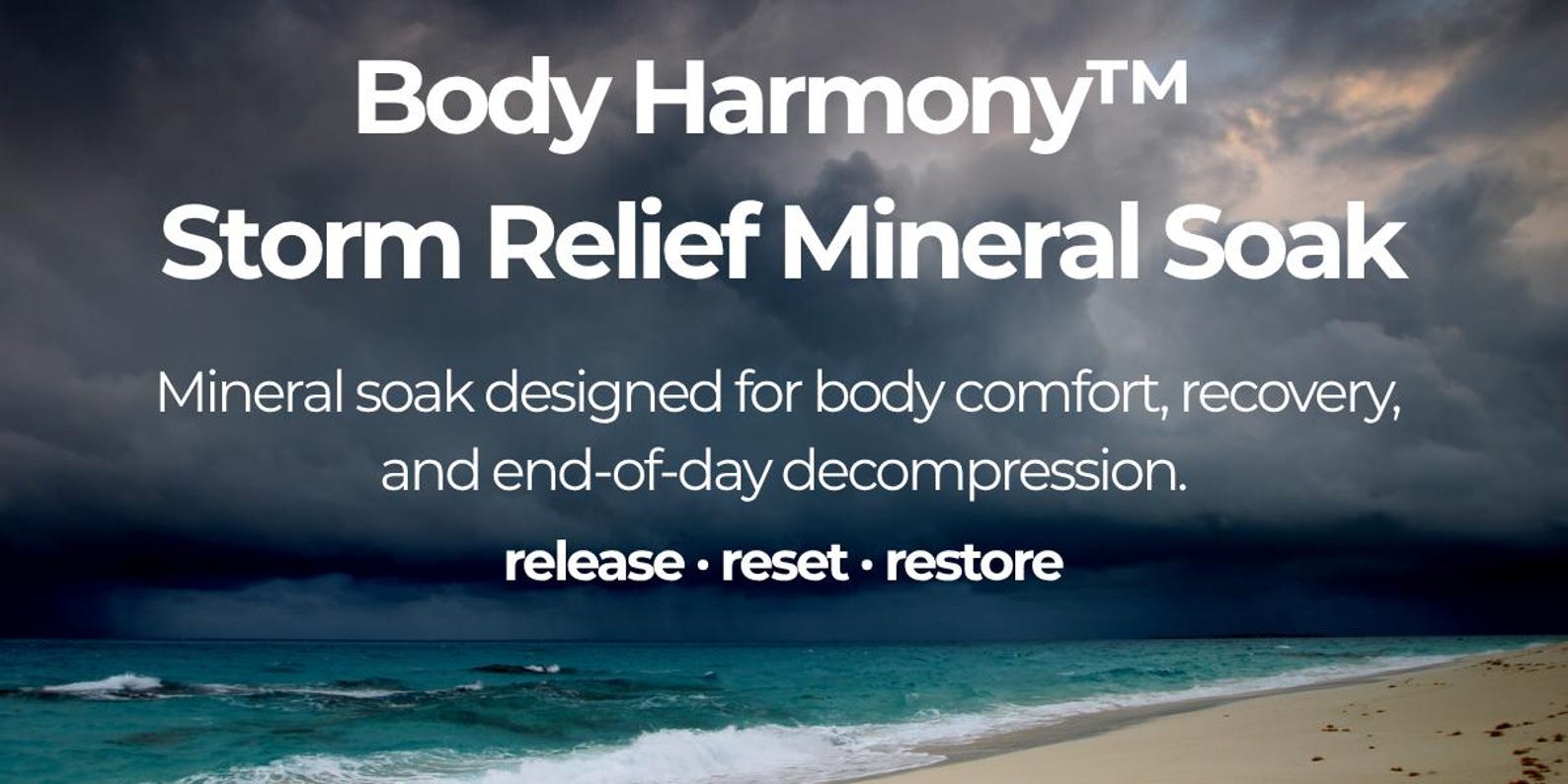 Storm Relief Mineral Soak | Muscle Relaxation, Recovery Bath Salts - Etsy