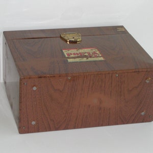 Vintage Porta File Brown Wood Grain Metal File Box by Ballonoff - Etsy