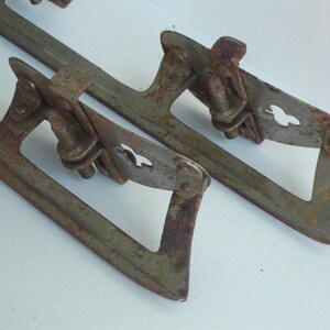 Pair Antique Metal Clamp on Ice Skates for Decor - Etsy