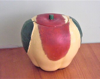 Ceramic Apple Cookie Jar - Etsy