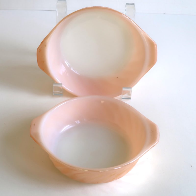 5 White Swirl Fire King - Etsy