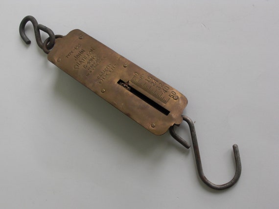 Vintage John Chatillon 50 Lb. Brass Scale | Etsy