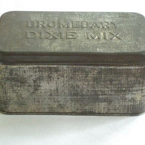 Vintage Dromedary Dixie Mix Metal Tin Container - Etsy