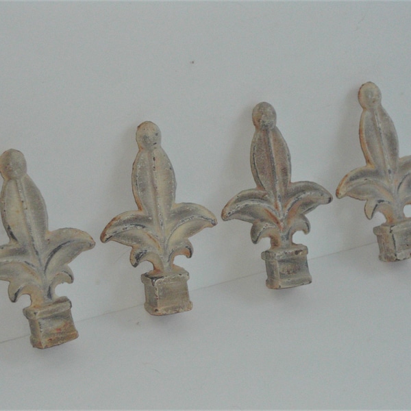 Worn White Finials - Etsy