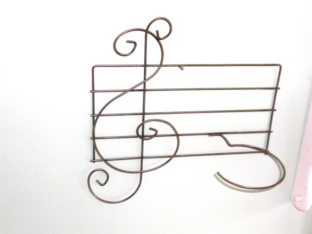 Vintage Gold Tone Wire Musical Note Planter Hanger - Etsy