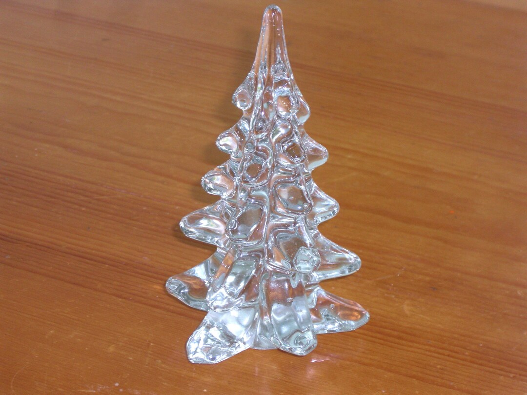 Vintage Crystal Glass Christmas Tree - Etsy