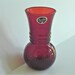 Fire King Royal Ruby Red Vase Original Label by Anchor Hocking - Etsy