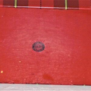 Vintage Red Black Gold Plaid Recipe Box by Ohio Art - Etsy