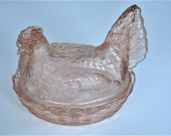 Pink Carnival Glass Candy Dish - Etsy