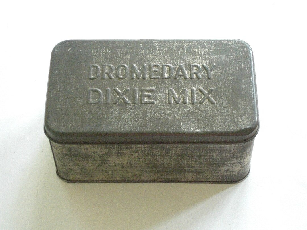 Vintage Dromedary Dixie Mix Metal Tin Container - Etsy