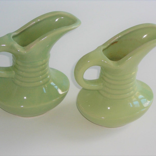 Green Pottery Pitcher - Etsy
