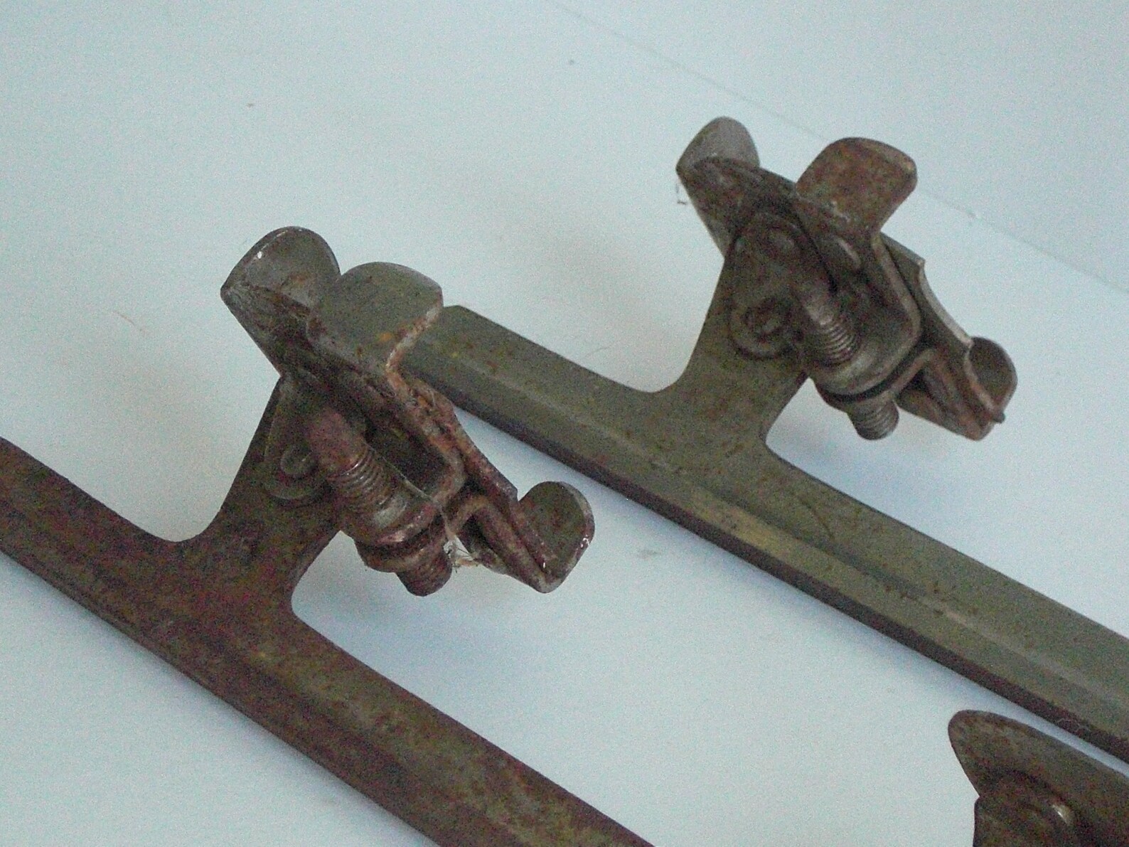 Pair Antique Metal Clamp on Ice Skates for Decor | Etsy