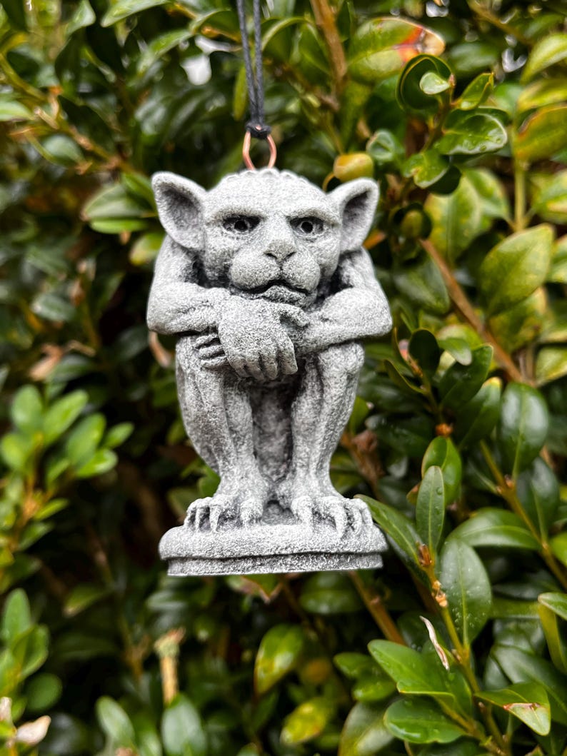 A Little Gargoyle Hanging Ornament for Your Holiday Celebrations - Etsy