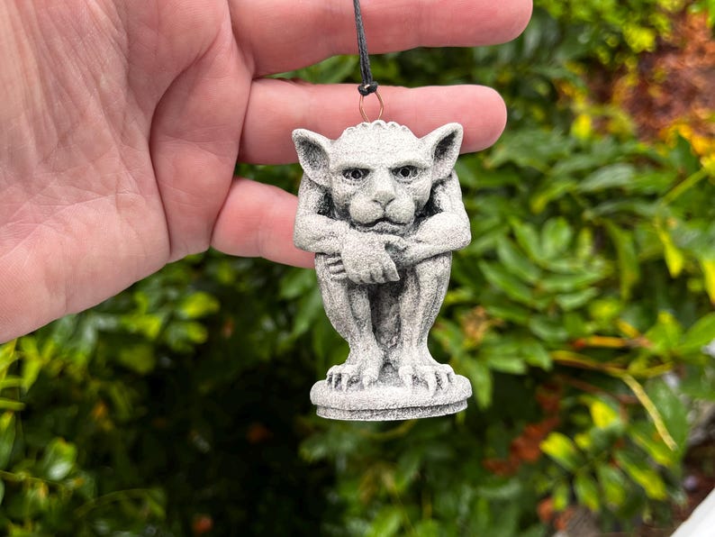 A Little Gargoyle Hanging Ornament for Your Holiday Celebrations - Etsy