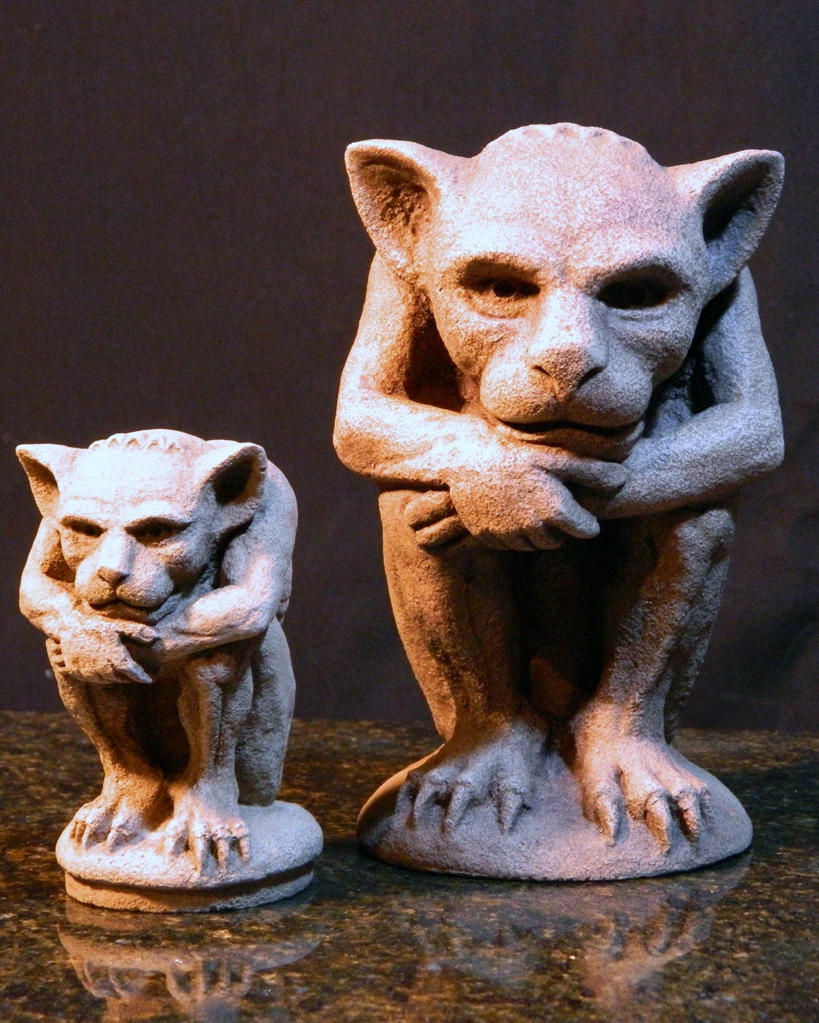 Irving Gargoyle Statue Small Gothic Imp New York Handmade - Etsy