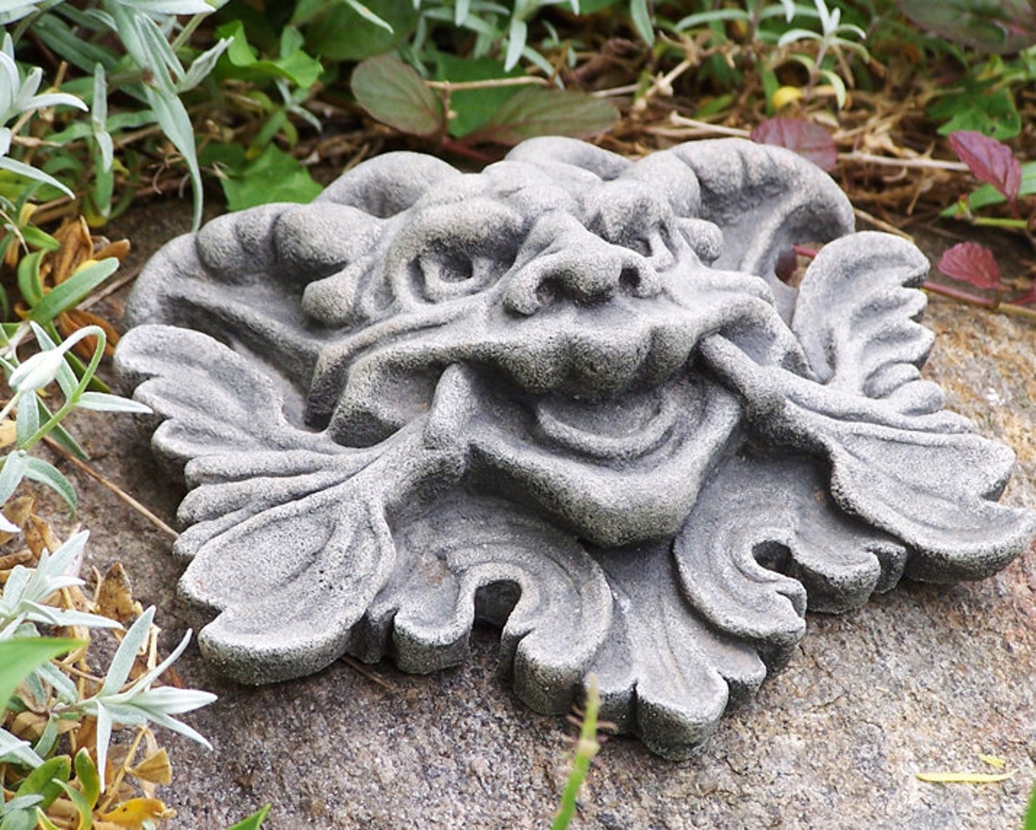 Grotesque Garden Goblin Mythological Green Man Wall Decor - Etsy