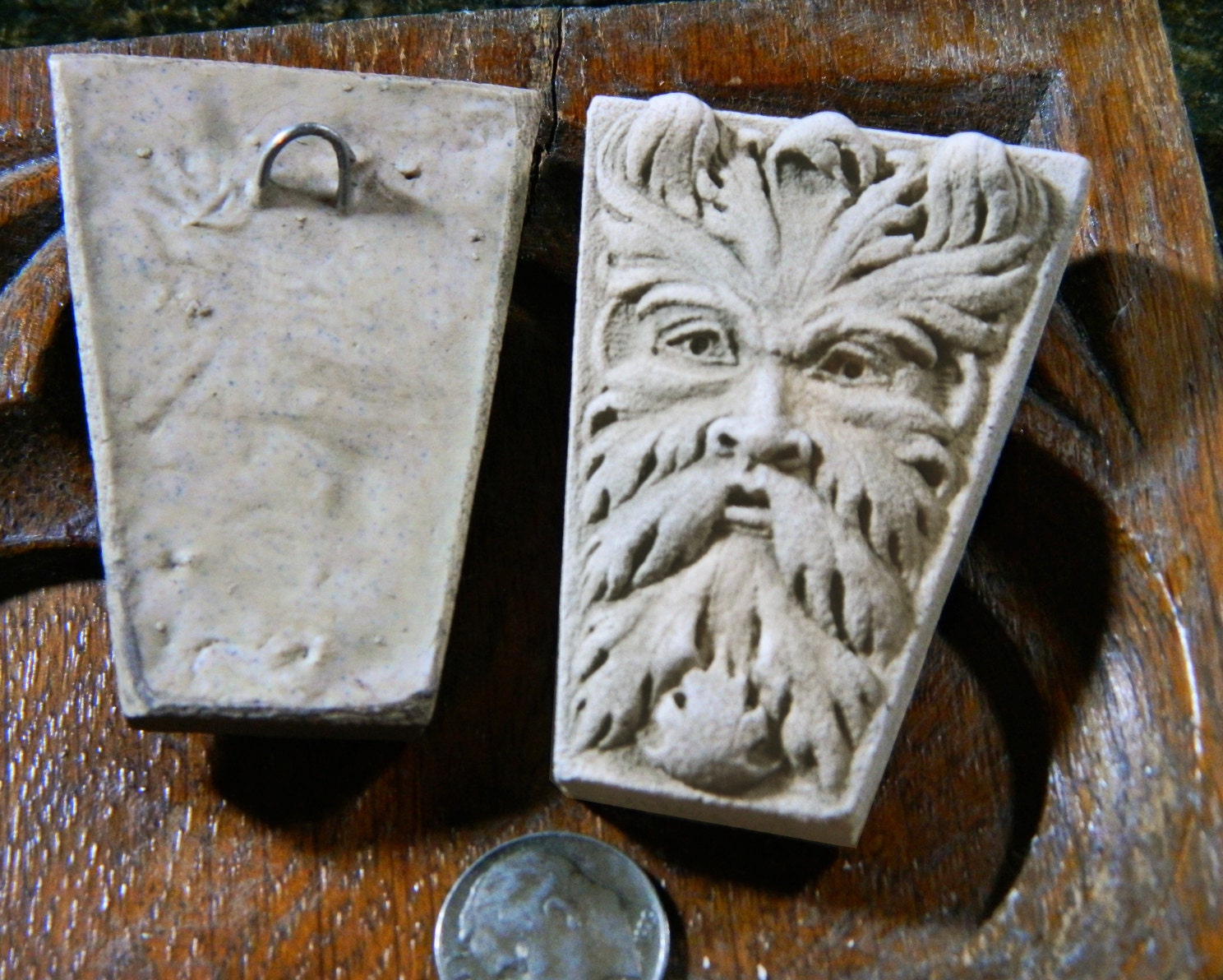 Green Man Keystone-small Victorian Architectural Ornament | Etsy