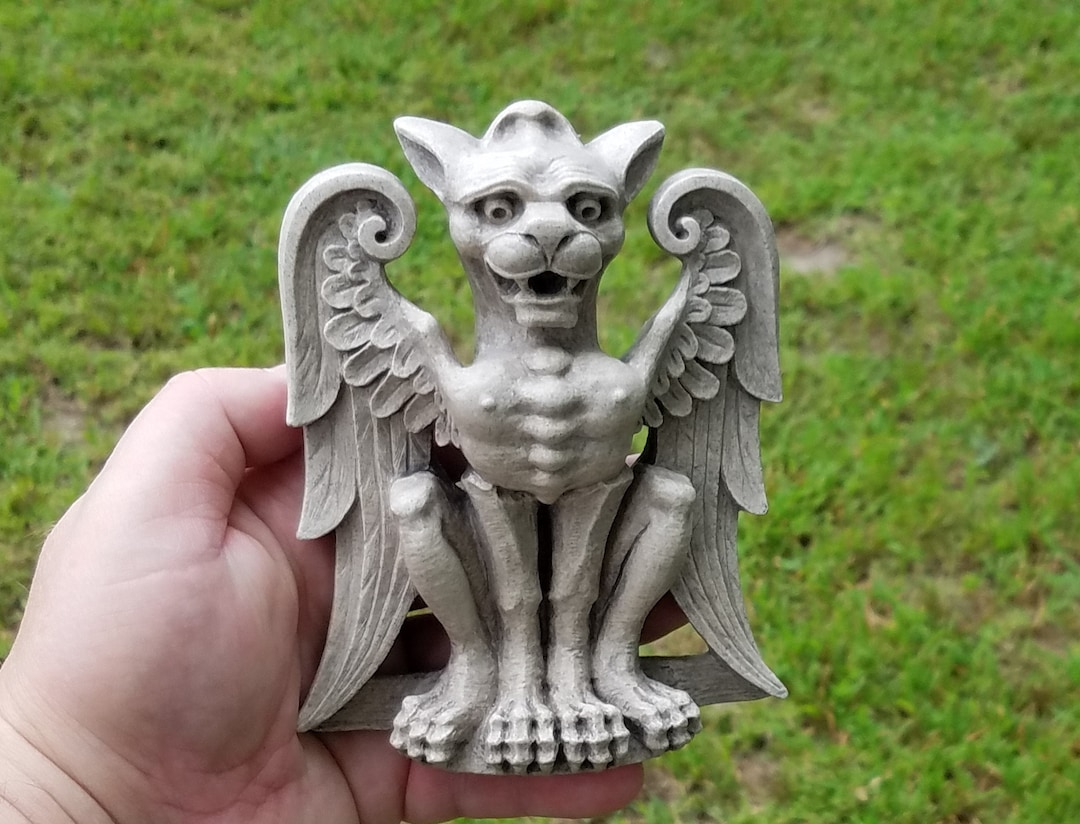 Grindel the Griffin, Large Version, Cast Stone, Indoor/outdoor Garden ...