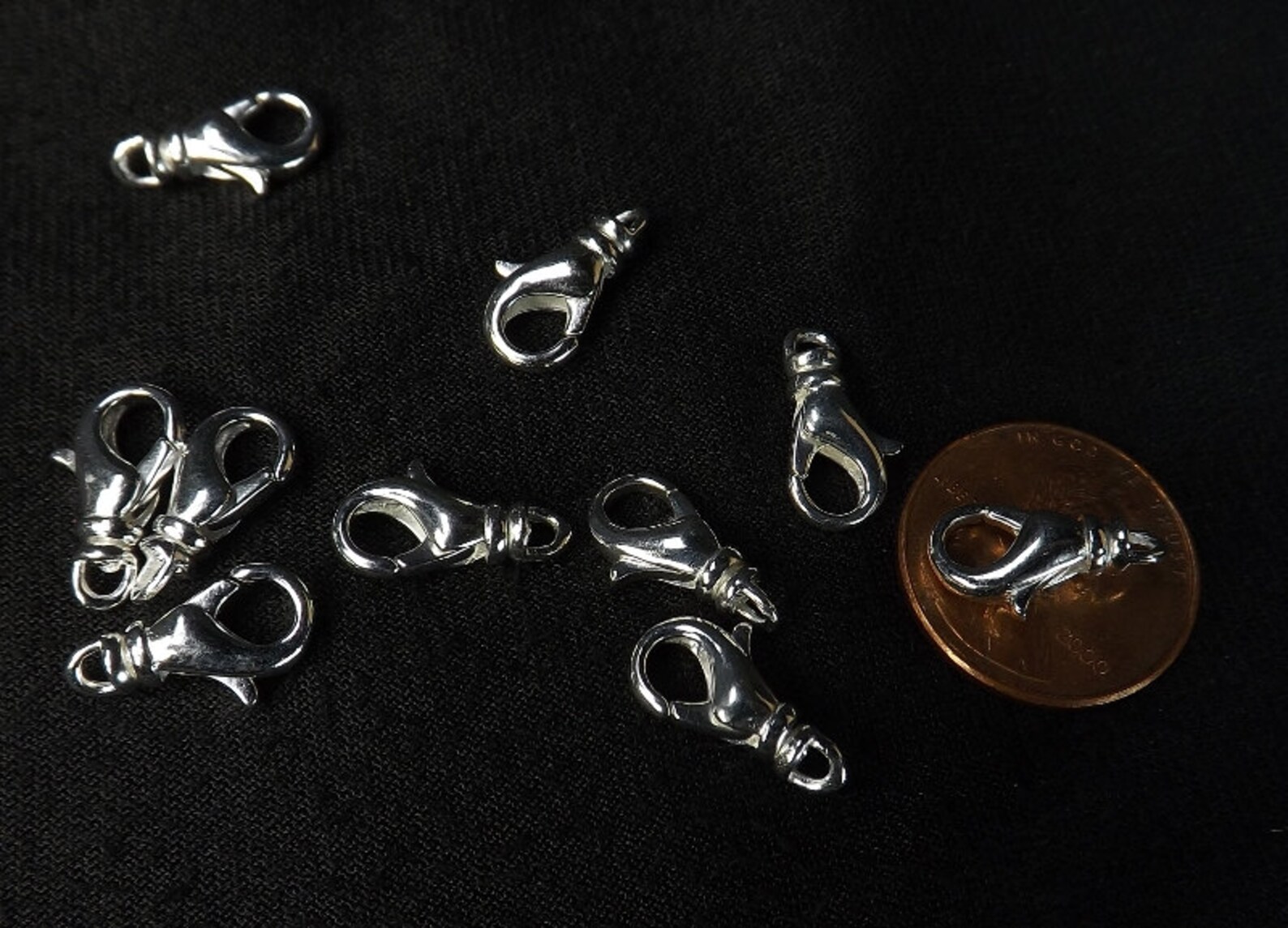 Swivel Clasp 10 Pieces Lobster Claw Silver Plate Brass 12x7mm - Etsy