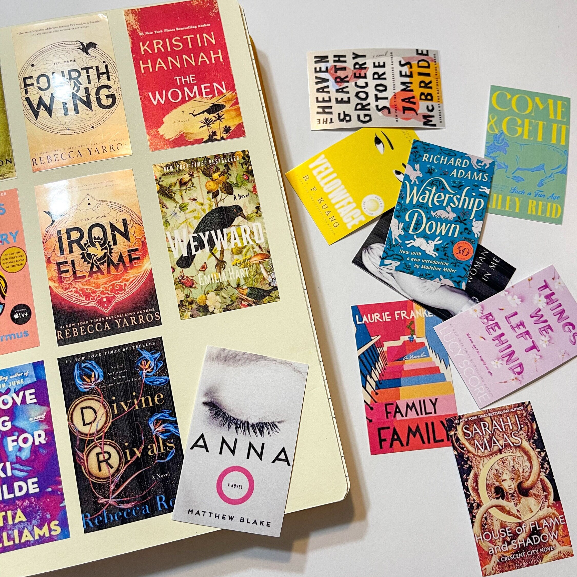 Custom Book Cover Stickers for Journaling Choose Your Book Cover Mini ...