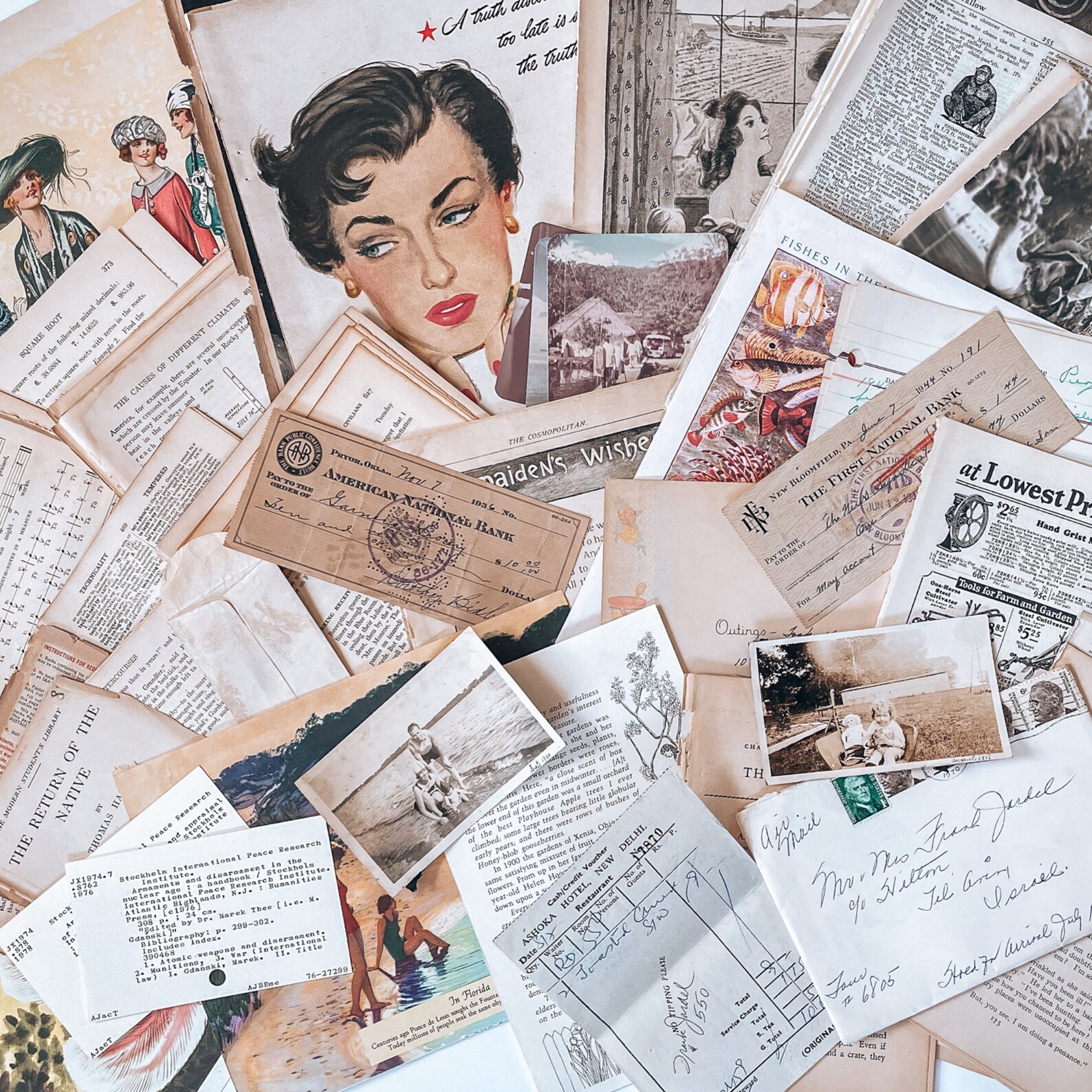 The Ultimate Vintage Ephemera Variety Pack 100 Original - Etsy