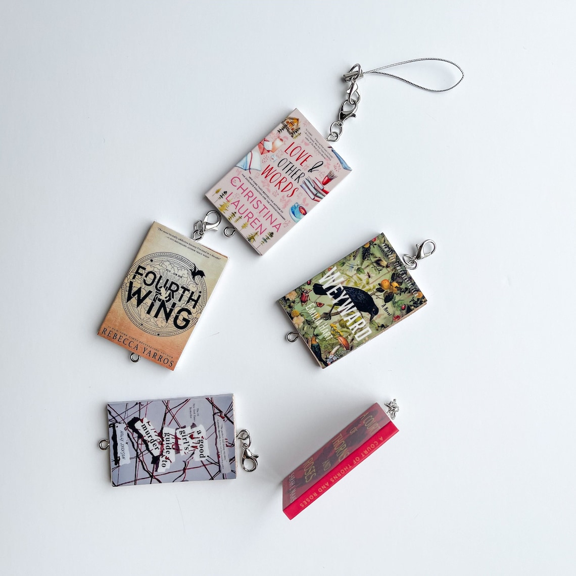 CUSTOM Mini Book Charm Dangle you Pick the Books TBR, Read Book Mini ...