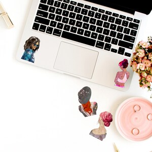 Vinyl Sticker, Graphic Girl Sticker Pack 16 Pieces | Silhouette Sticker ...