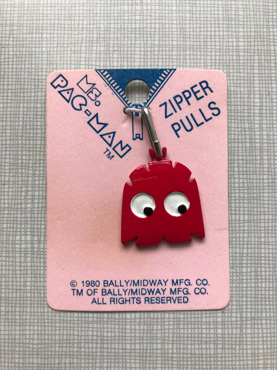 1980 Ms Pac-Man zipper pulls/charms by Bally Midway M… - Gem