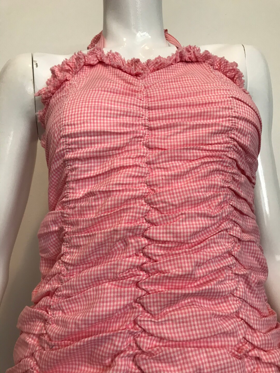 1950's Playmates Sport Togs Pink and White Gingham Bathing Suit /size ...