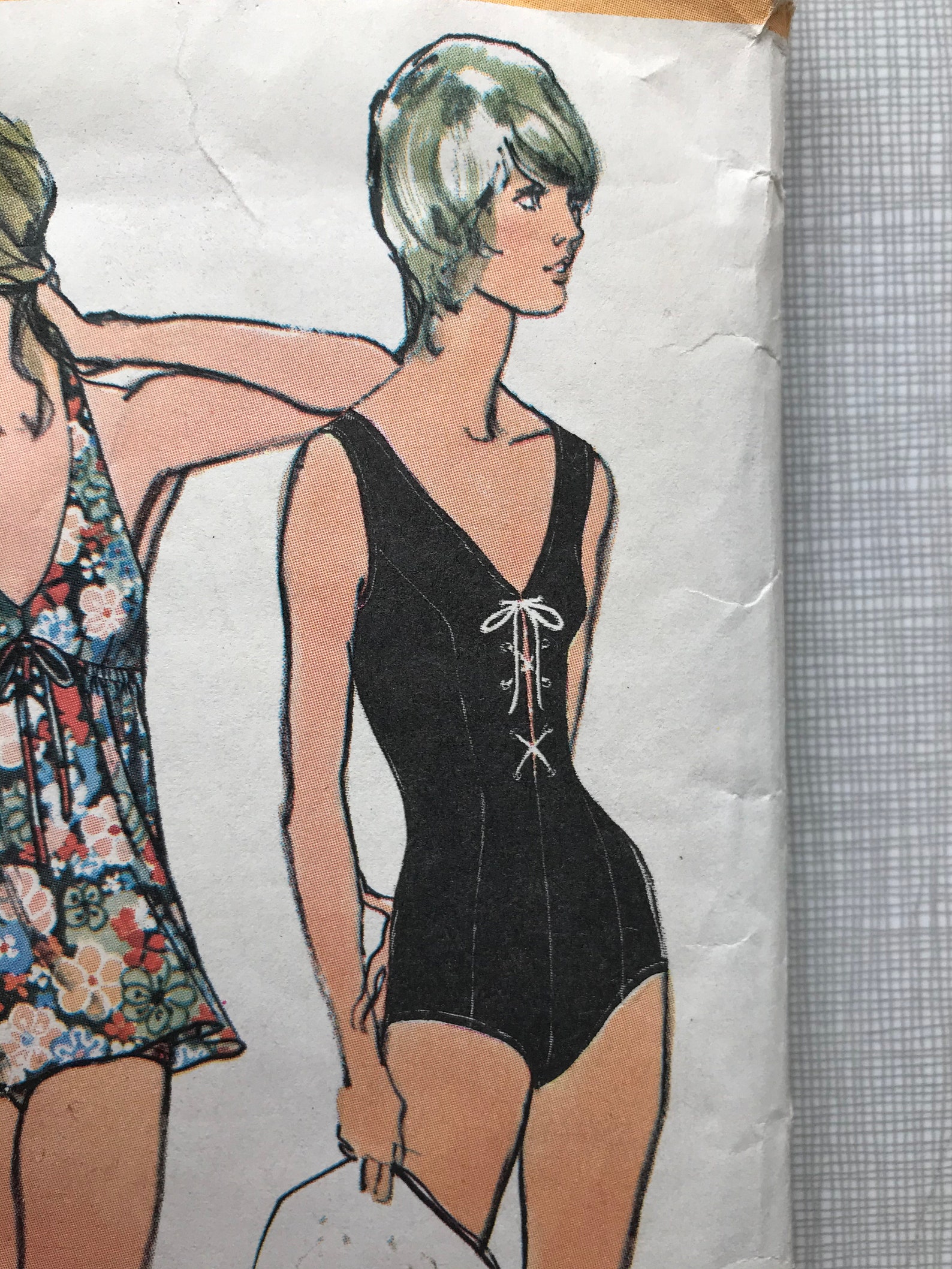 1970's Simplicity Bathing Suit Pattern/size 14 | Etsy