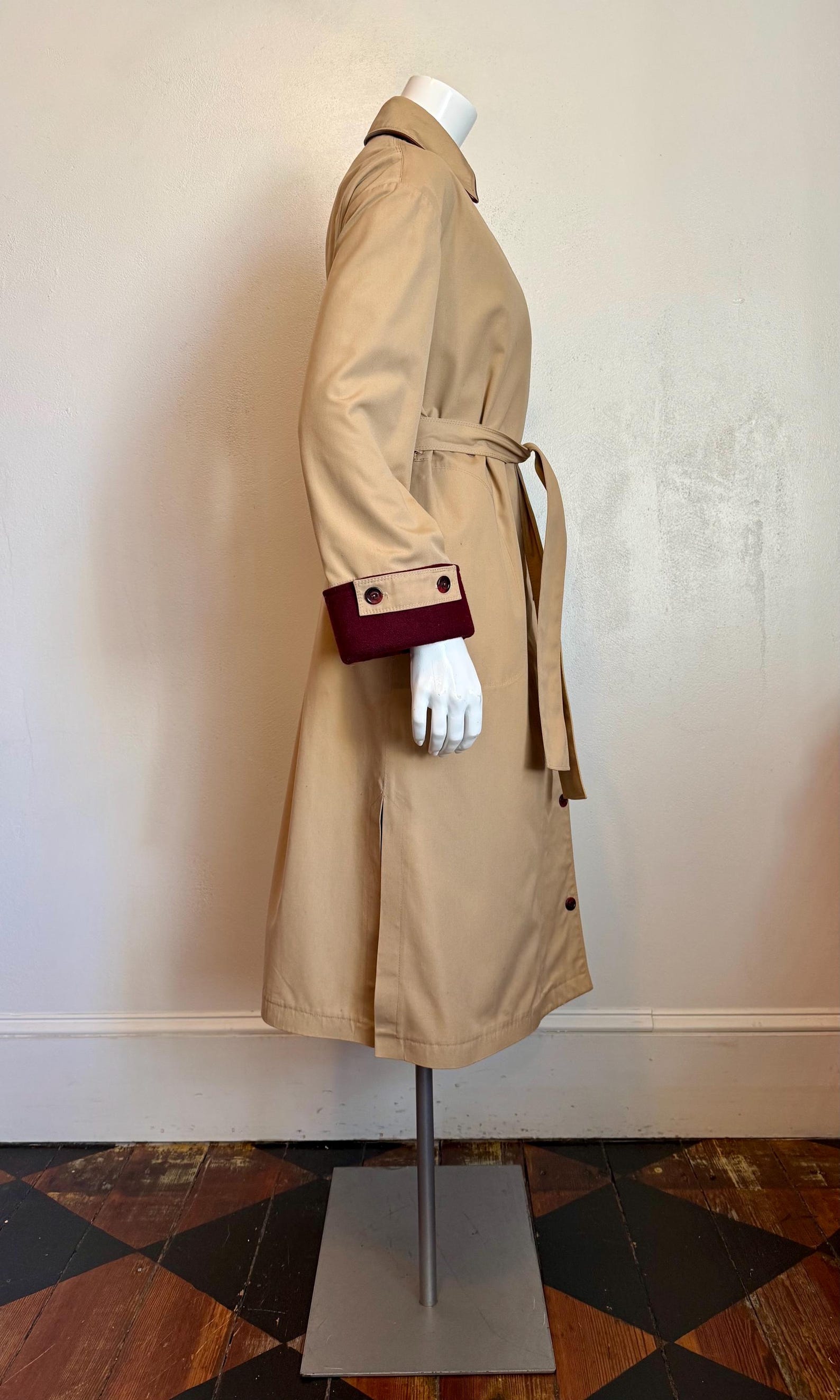 1970's Etienne Aigner Trench Coat With Removable Wool Liner/size 8 - Etsy