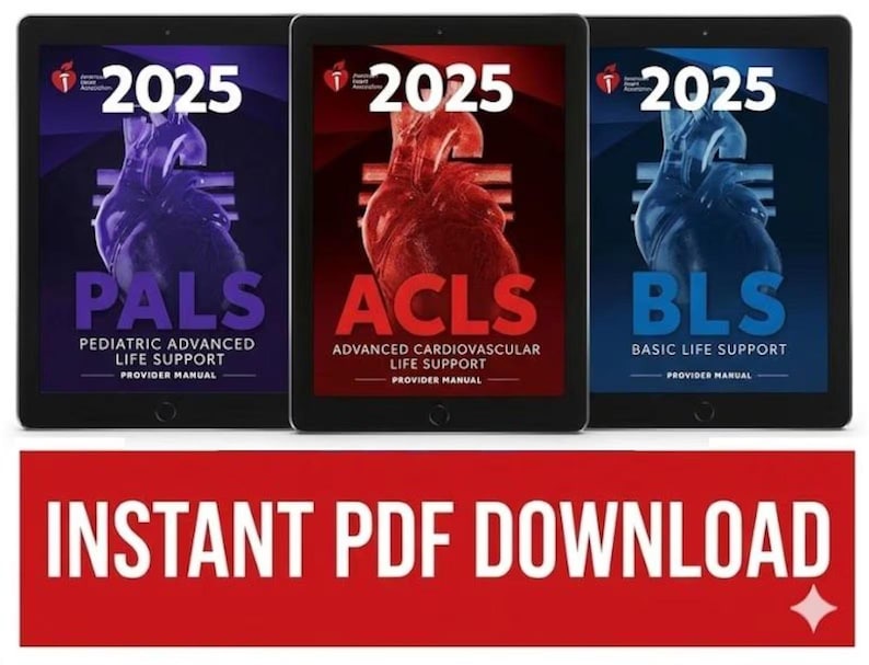2025 BLS PALS ACLS Provider Manuals Bundle - Etsy UK